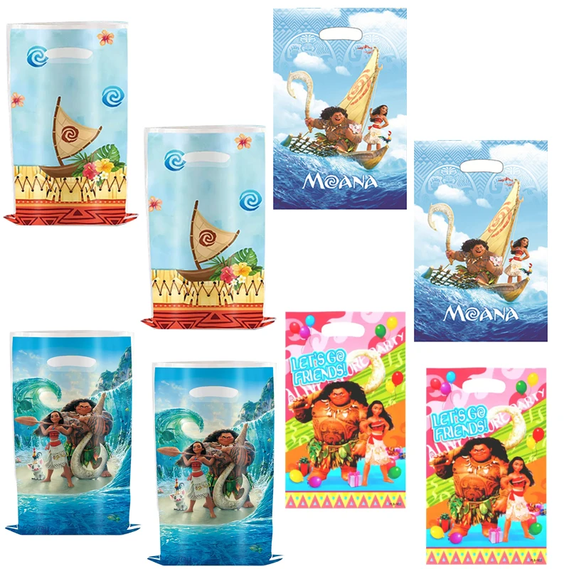 Moana Theme Party Gift Bag Moana Princess Candy Bag Child Party Gift ...