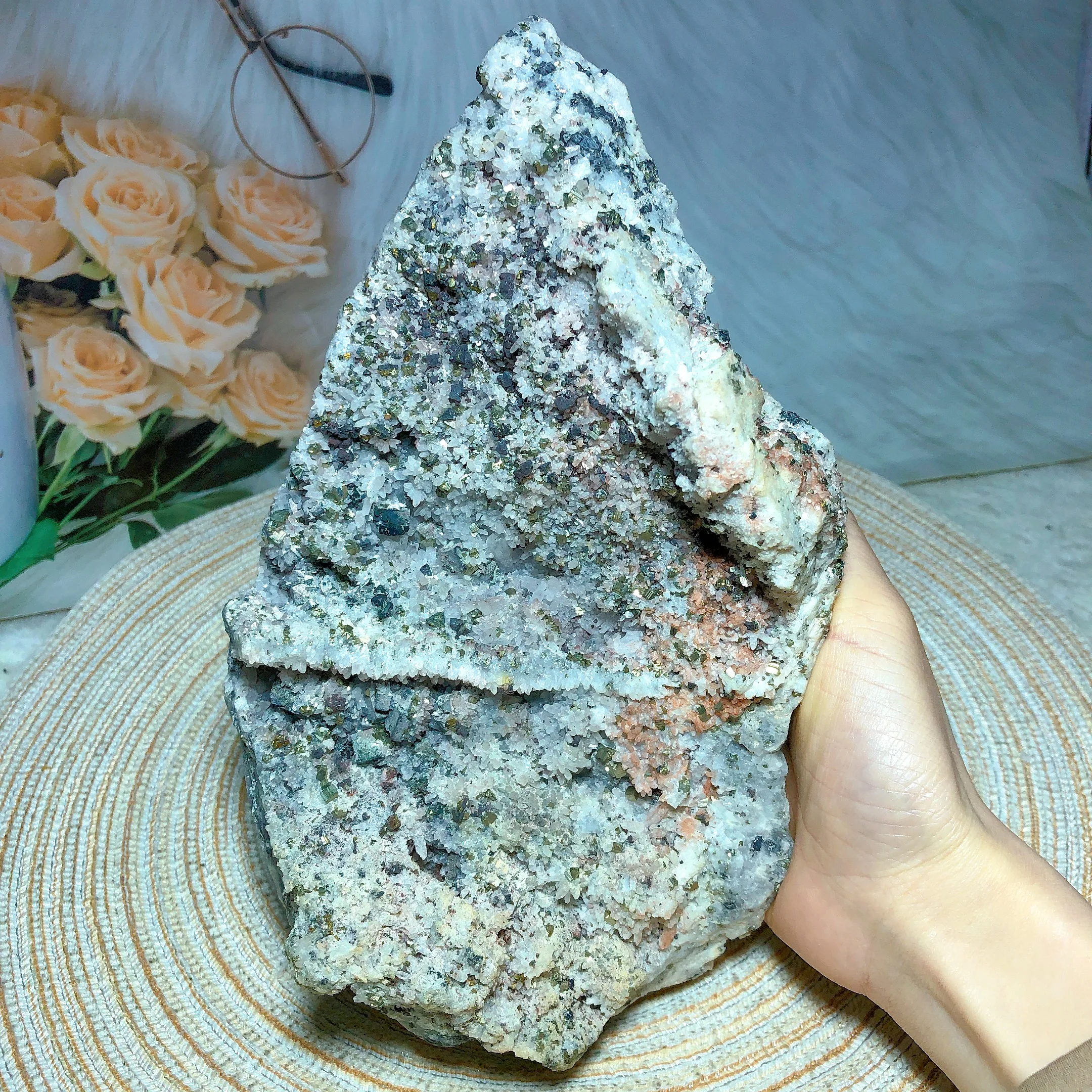 Natural-Crystals-Clear-Quartz-Sphalerite-Pyrite-Raw-Stone-Specimen ...