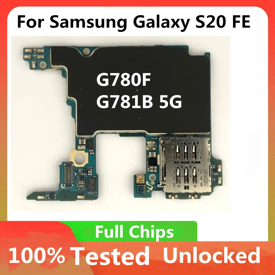 Unlocked For Samsung Galaxy S20 FE G780F G781B 5G Motherboard Original ...