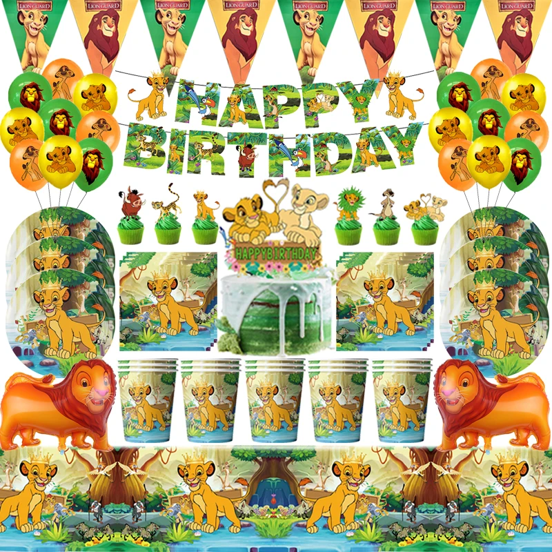 Disney-Lion-King-Theme-Simba-Birthday-Party-Decorations-Paper-Plate-Cup ...