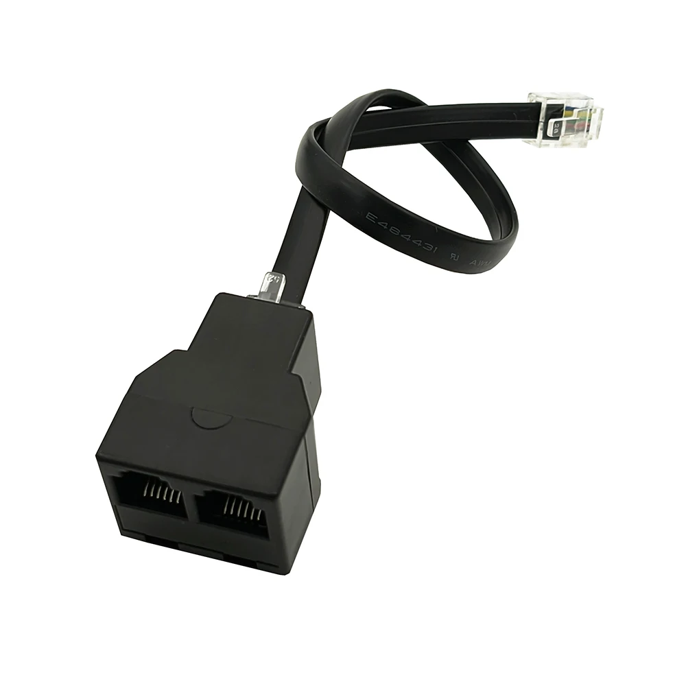 25/50CM RJ12 6P6C Koppler 2-Wege RJ11 Telefonkabel Splitter Adapter ...