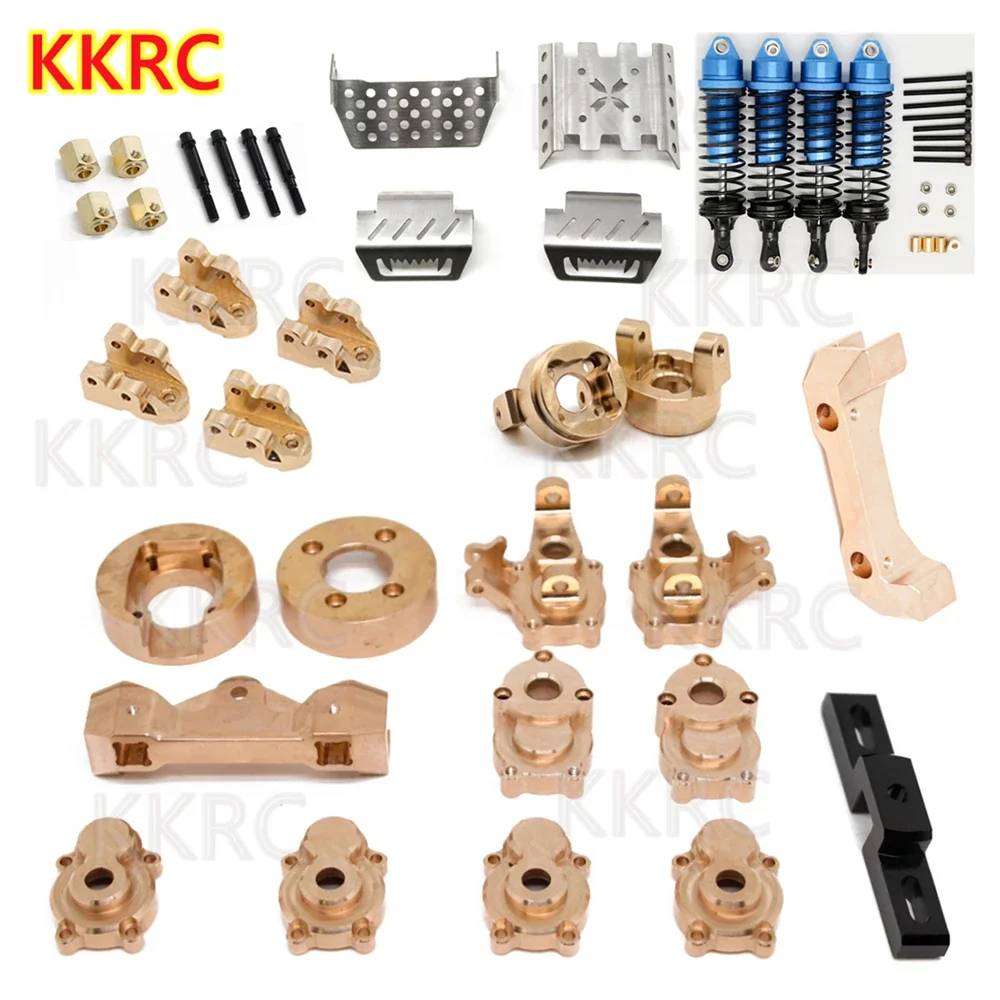 PigRC-YiKong-YK4082-YK4102-YK4103-Brass-Front-Steering-Group-Rear-Axle ...