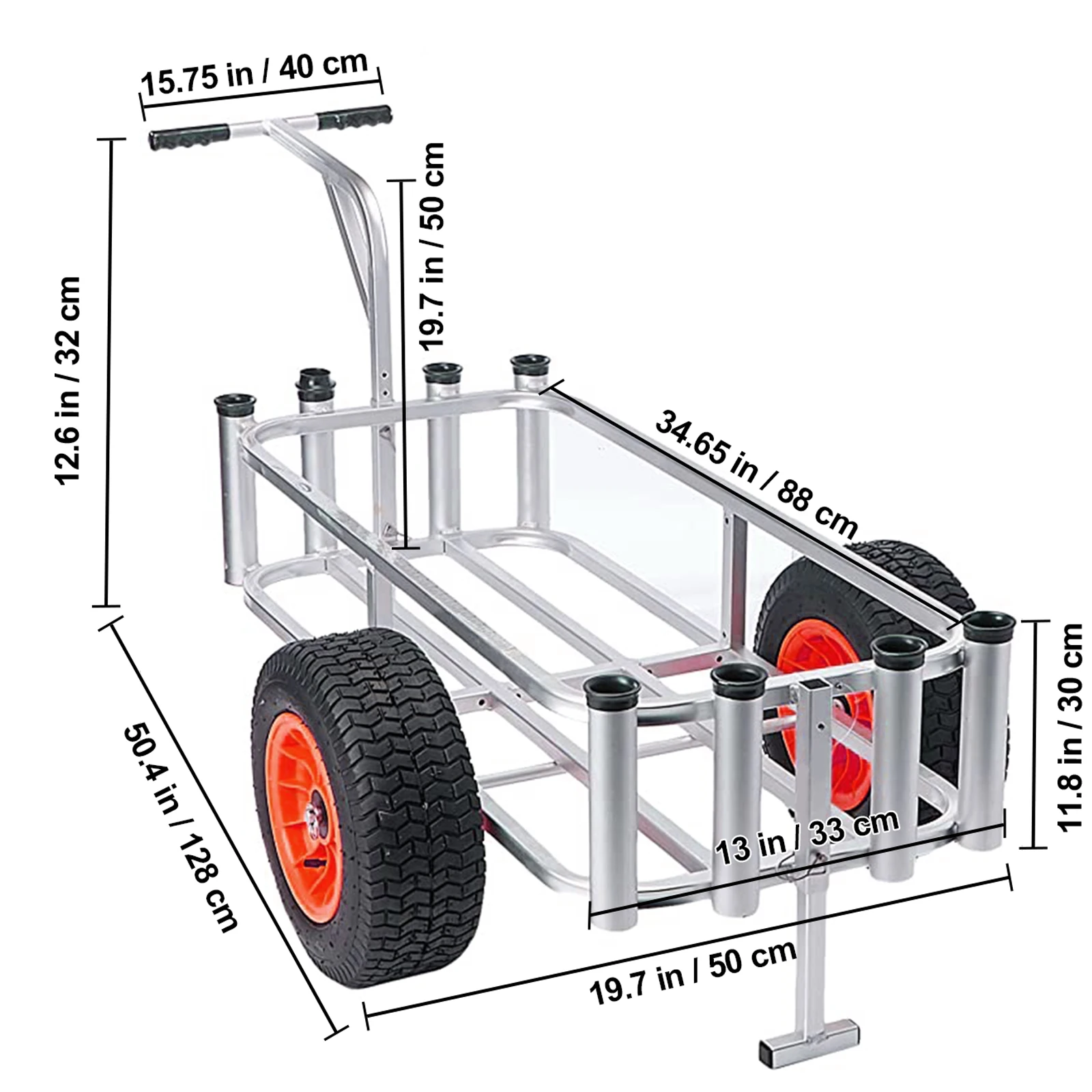 Aluminum Surf Fishing Carts