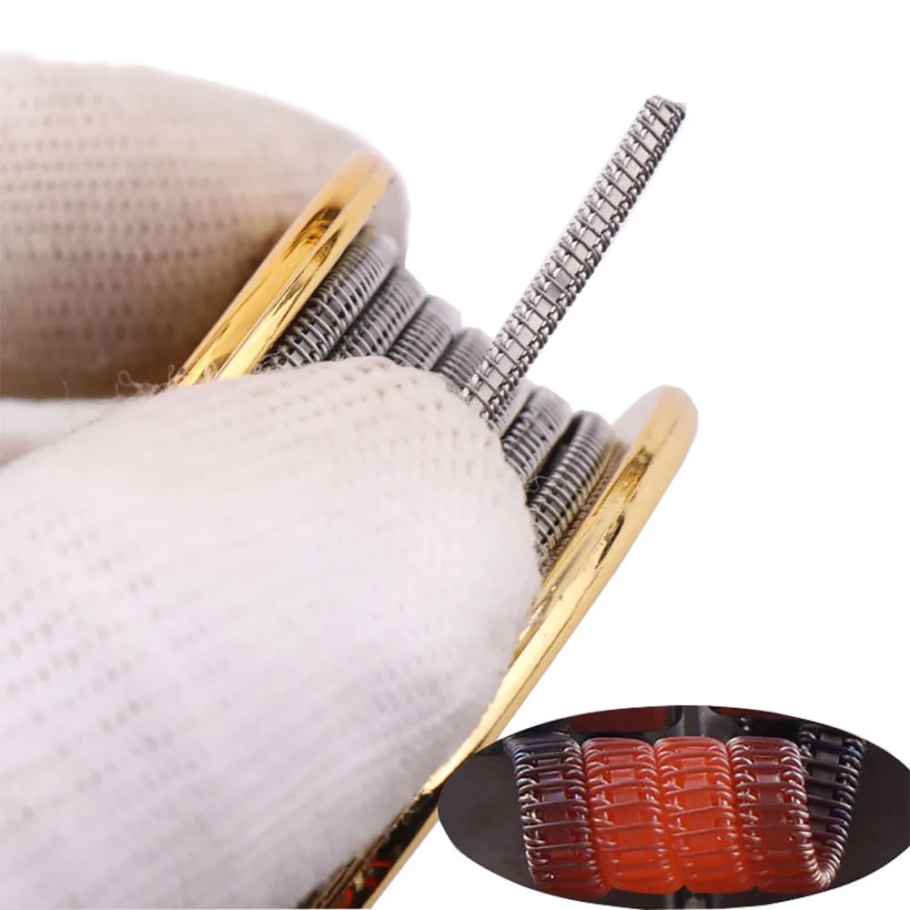 XFKM-5M-Roll-A1-316L-Staple-half-staggered-Fused-clapton-volcan-wires ...