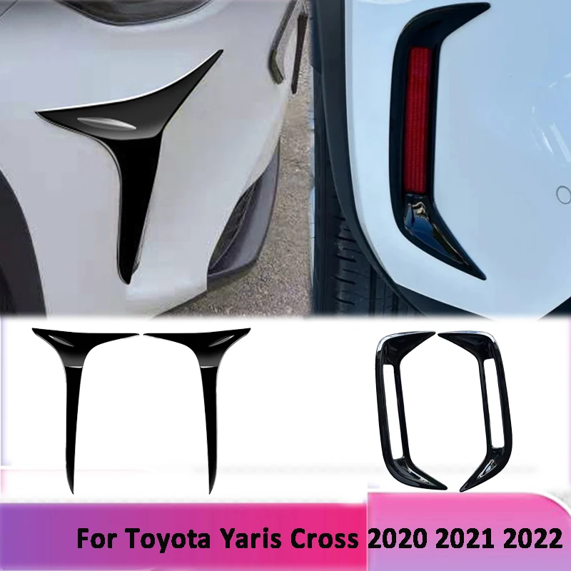 For-Toyota-Yaris-Cross-2020-2023-Black-Rear-Fog-light-Lamp-Cover-Trim ...