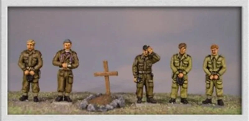 1/72 Scale Diecast Resin Figure Model Kit WWII Funeral of Fallen ...