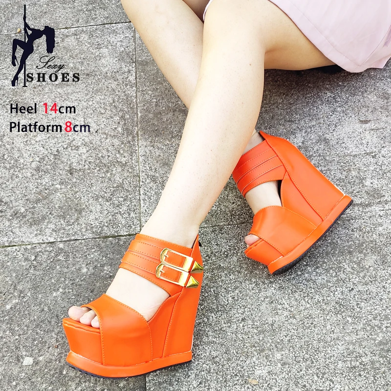 Summer-Open-Toe-Ladies-Shoes-14CM-Wedges-Non-Slip-High-Heels-Fashion ...