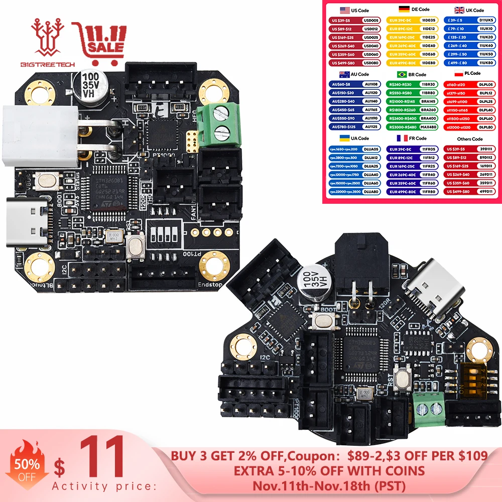 BTT-EBB36-EBB42-CAN-Adapter-Board-Support-Canbus-And-Usb-PT100-Onboard ...