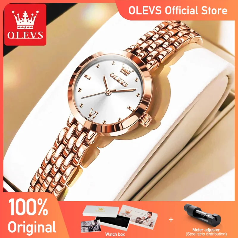 OLEVS-Women-s-Watches-Elegant-Fashion-Rose-Gold-Small-Dial-Original ...