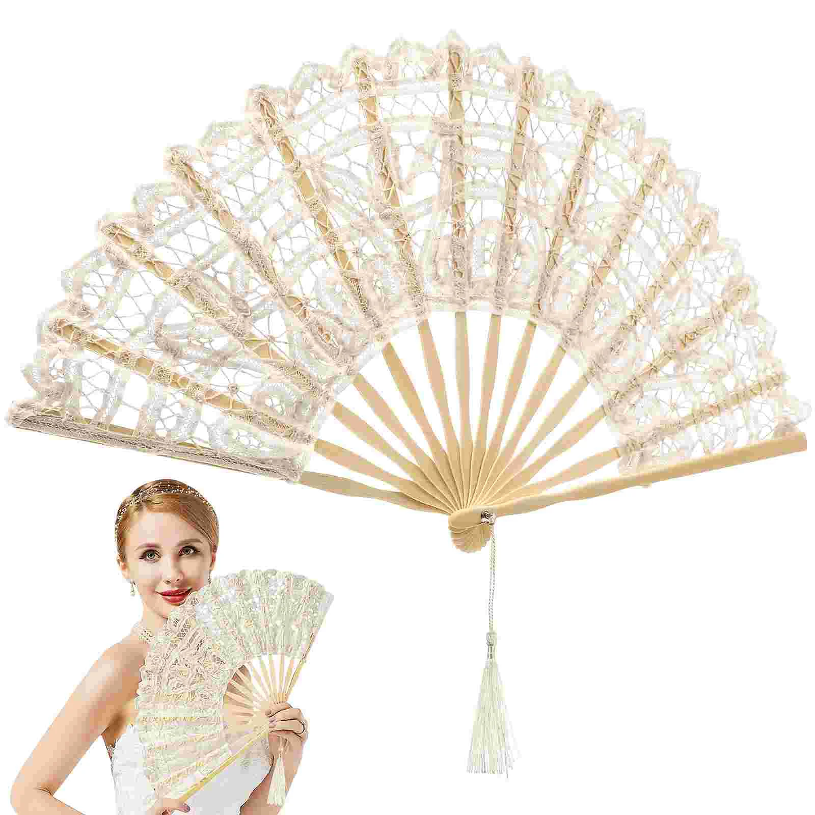 Fan-Lace-Folding-Hand-Fans-for-Women-Fashioned-Bamboo-Dancing-Wooden ...