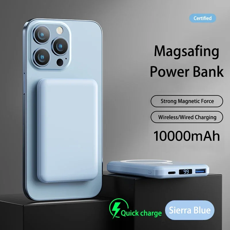 Wireless-Magnetic-Power-Pack-Fast-Charger-PD20W-10000mAh-External ...
