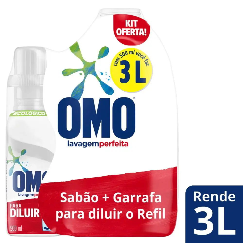 Kit Liquid Soap Omo Concentrated To Dilute 500ml Each, 49% OFF
