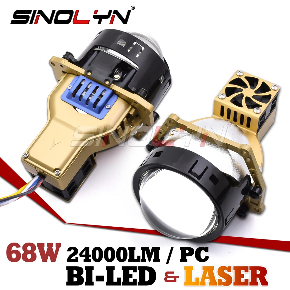 Sinolyn-Bi-LED-Laser-Projectors-Lenses-For-Headlight-3-0-Inch-LED-Car ...