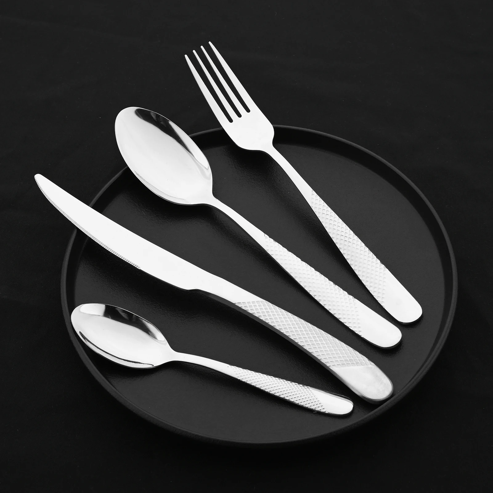 Kitchen-Dinnerware-Cutlery-Set-Silver-Tableware-Set-4-8-16-24Pcs-Mirror ...