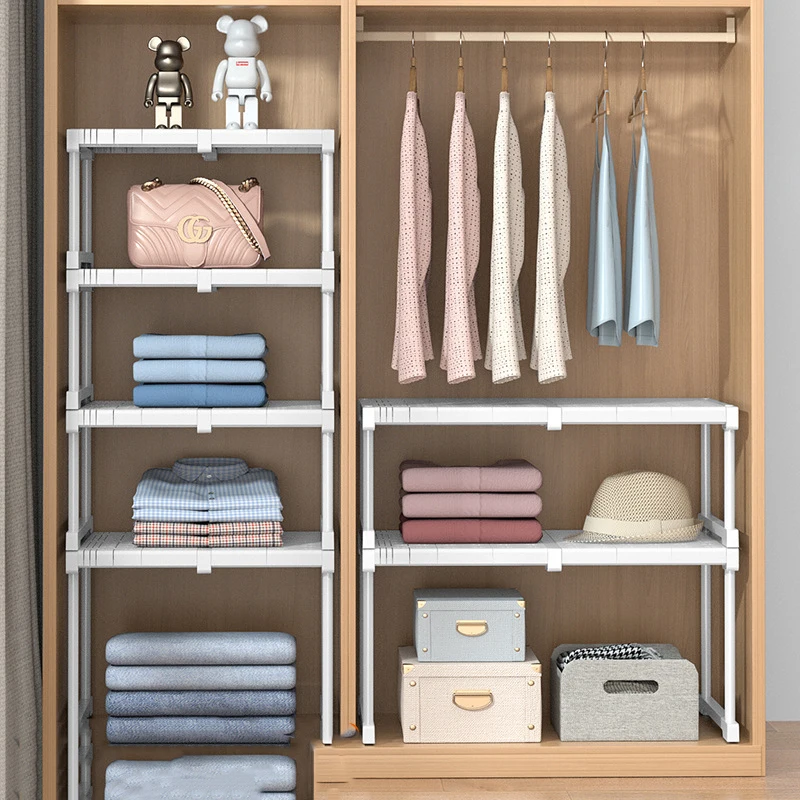 Stackable-Shelves-Closet-Wardrobe-Partition-Cabinet-Organizers ...