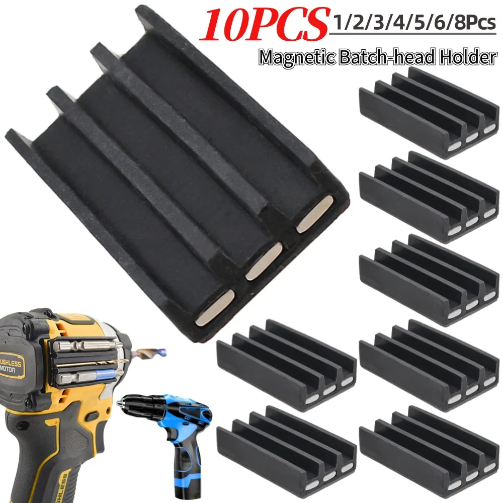 1-10Pcs-Magnetic-Bits-Batch-head-Holder-Organizer-Powerful-Magnet-Drill ...