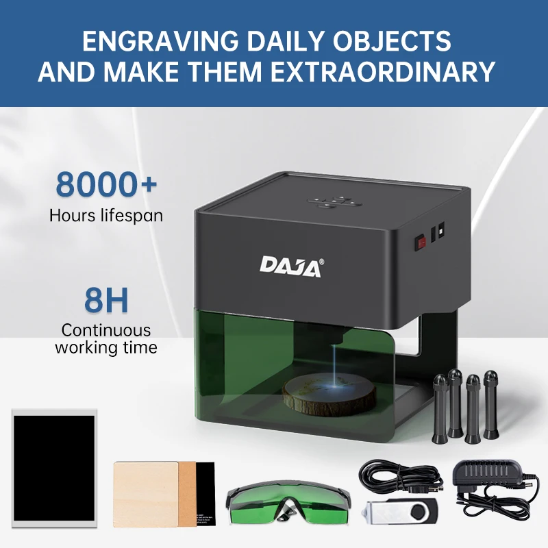 DAJA DJ6 Entry-level Laser engraving, portable desktop laser engraving machine, connected to ...