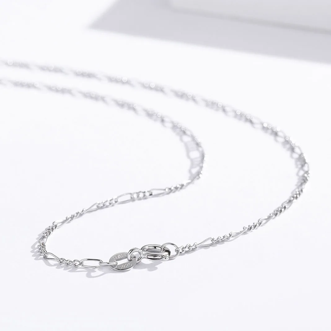 35-80cm-1-4mm-Thin-925-Sterling-Silver-Figaro-Chain-Necklace-Women-Girl ...