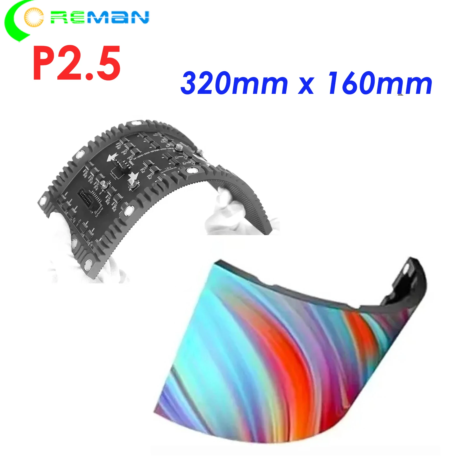 Free-shipping-light-thin-magnetic-flexible-led-module-128x256-pixel ...