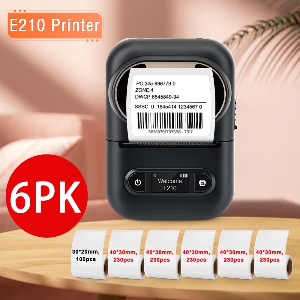 Mini-Protable-Sticker-Printer-E210-Thermal-Label-Printer-Wireless ...