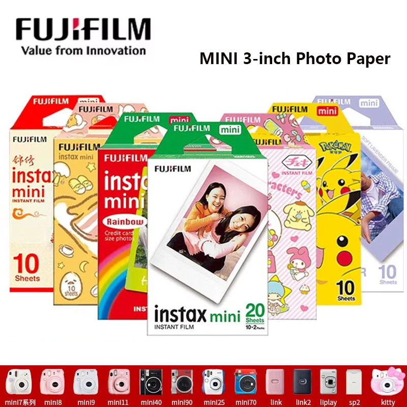 10 Sheets Fujifilm Instax Mini 11 Film Photo Paper for Fuji Instax Mini ...