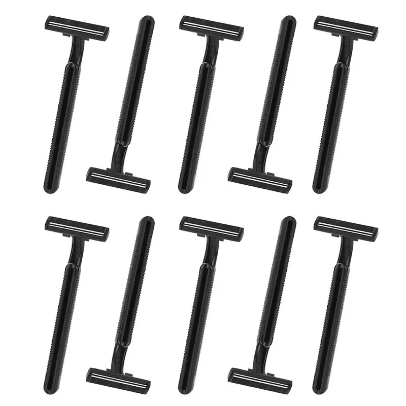 10-Pcs-Two-Blade-Razor-Disposable-Razor-For-Men-Stainless-Steel-Razor ...