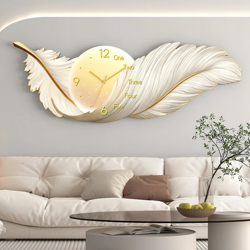 Led-Luxury-Design-Wall-Clocks-Art-Mural-Living-Room-Wall-Watch ...