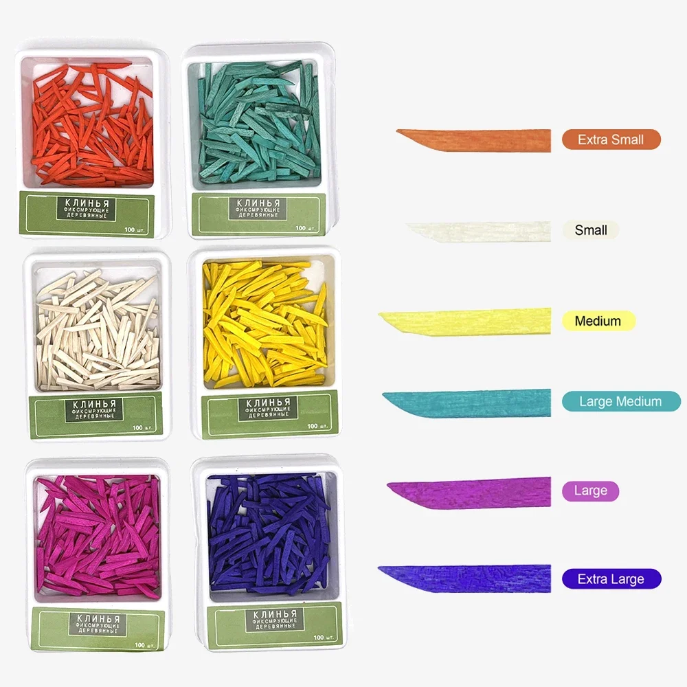 200Pcs/set Dental Wooden Wedges Interdental Contoured Dental Wedges ...