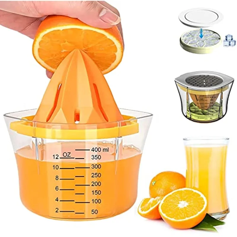 5-in-1 Multi-function Hand Lemon Squeezer With Ice Tray Citrus ...