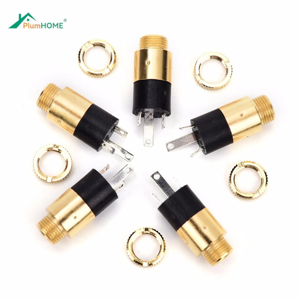 5pcs 3.5MM PJ 392 Stereo Female Socket Jack with Screw 3.5 Audio Video ...