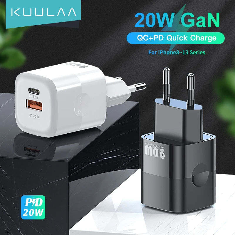 KUULAA-USB-C-Charger-20W-GaN-Type-C-PD-Fast-Charging-For-iPhone-14-13 ...