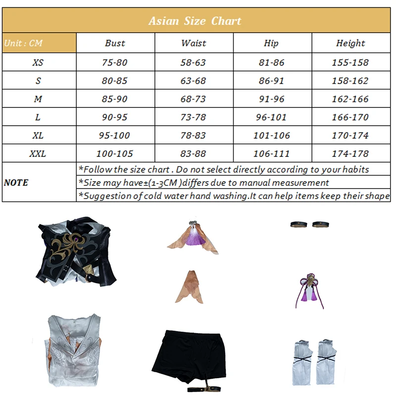 Asian Dress Size Chart