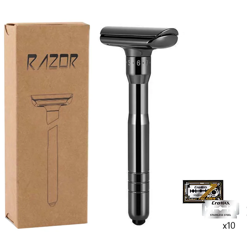 Men-s-Safety-Razor-Double-Edged-Shaver-8-Speed-Adjustable-Sharpness ...