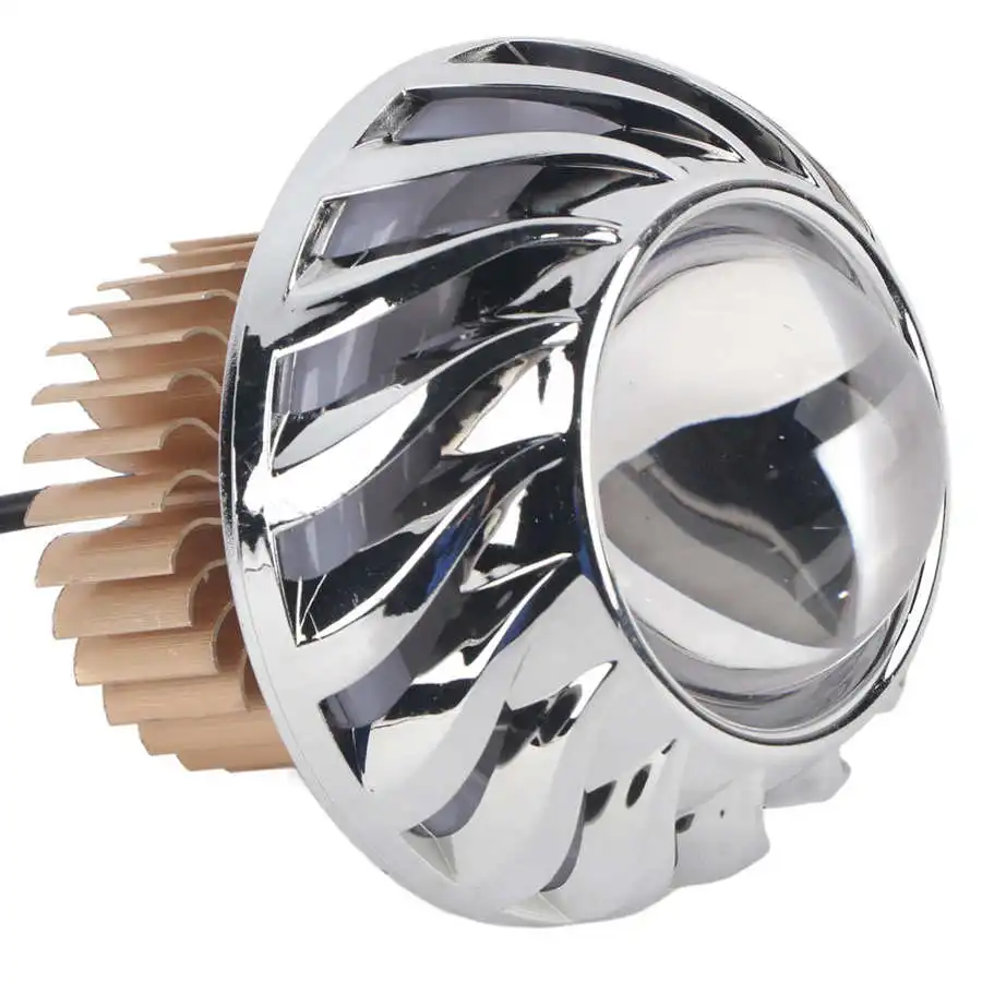 Motorcycle Headlight Led Projector Lens Single Halo Angel Devil Eye ...