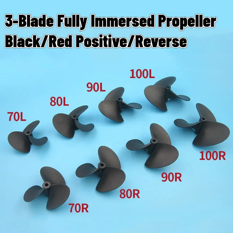 RC Boat 3-Blade Fully Immersed Fiberglass Nylon Paddle Positive/Reverse ...