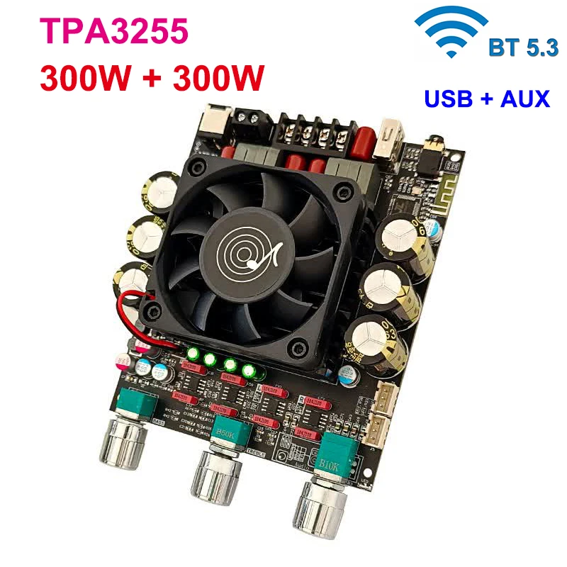 2-300W-TPA3255-Bluetooth-5-3-Stereo-Digital-Amplifier-Board-High-Power ...