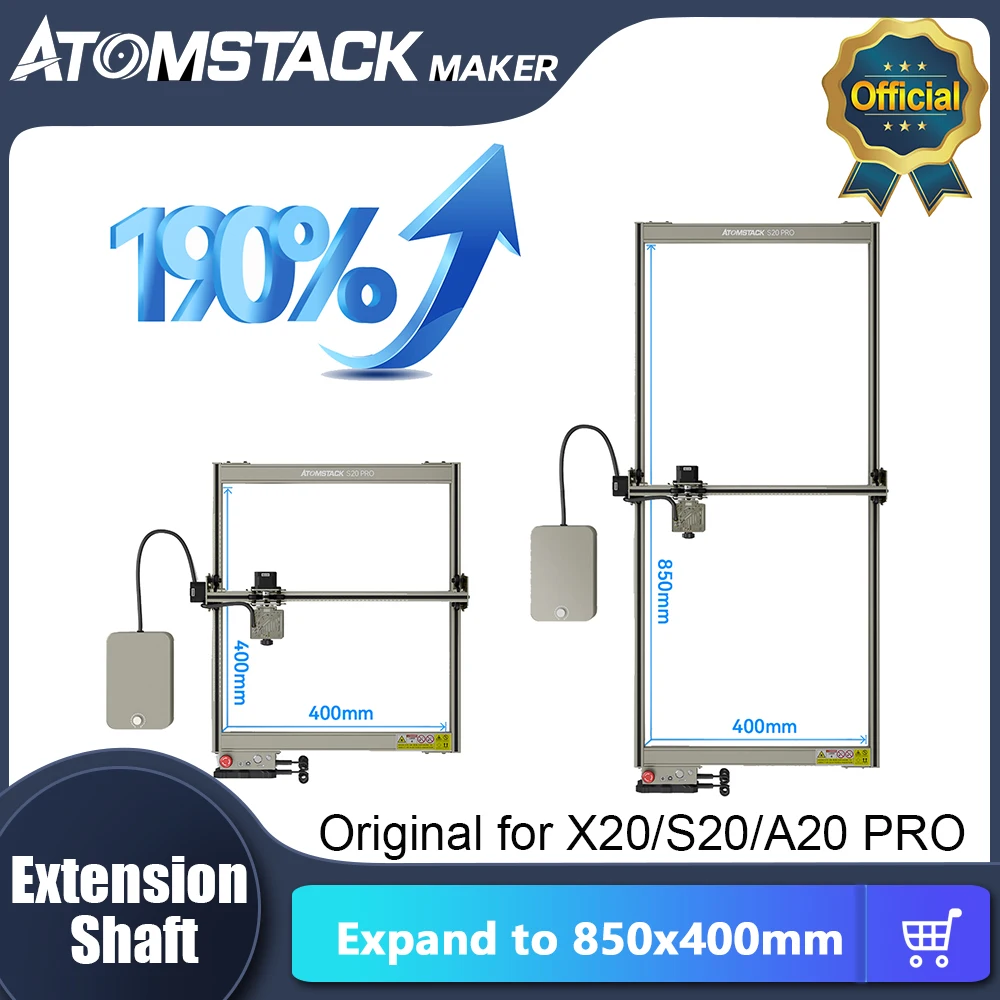 ATOMSTACK-S20-Pro-X20-Pro-A20-Pro-Laser-Engraving-Area-Y-axis-Extension ...