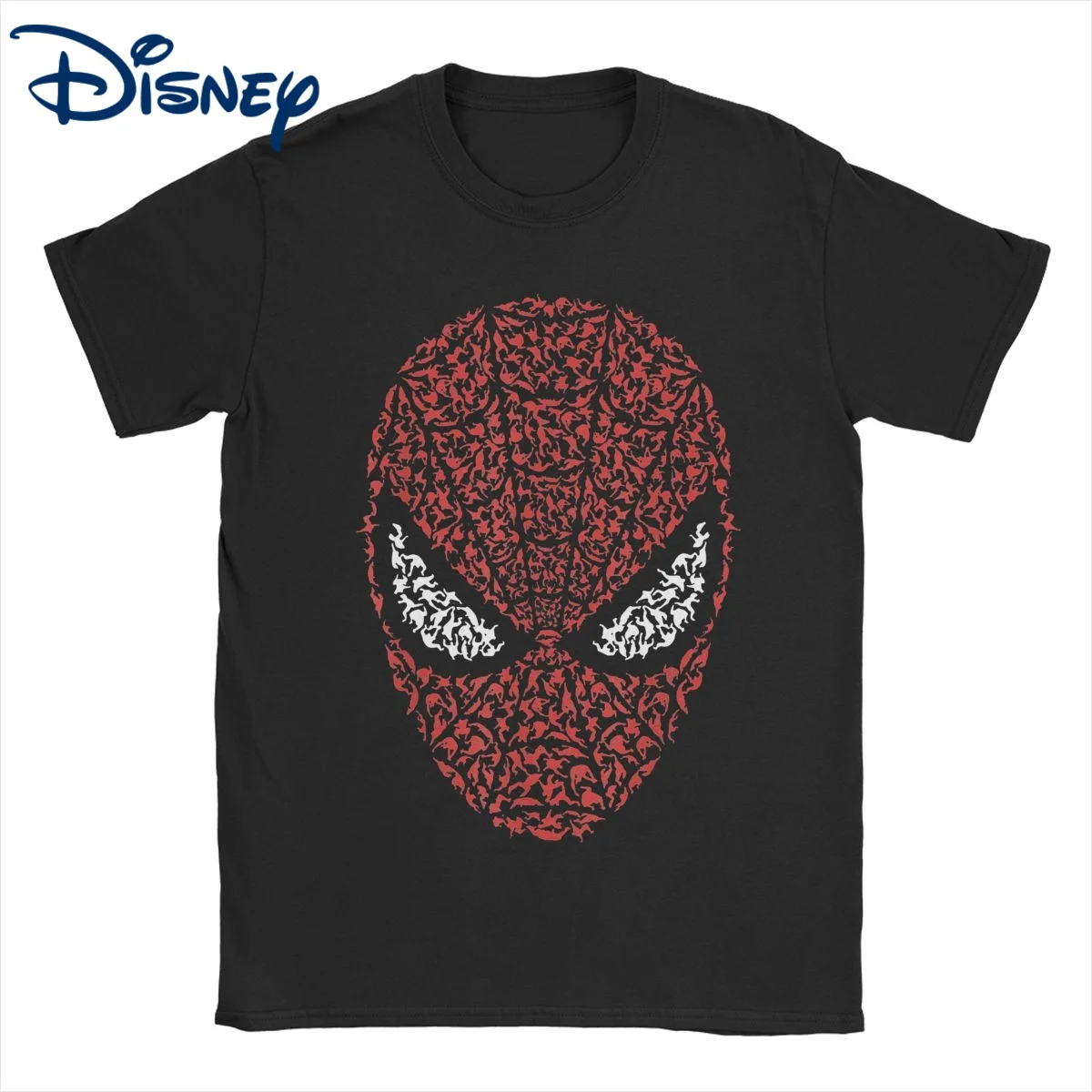 Vintage-Marvel-Spiderman-Head-T-Shirt-Men-Women-s-Crew-Neck-100-Cotton ...