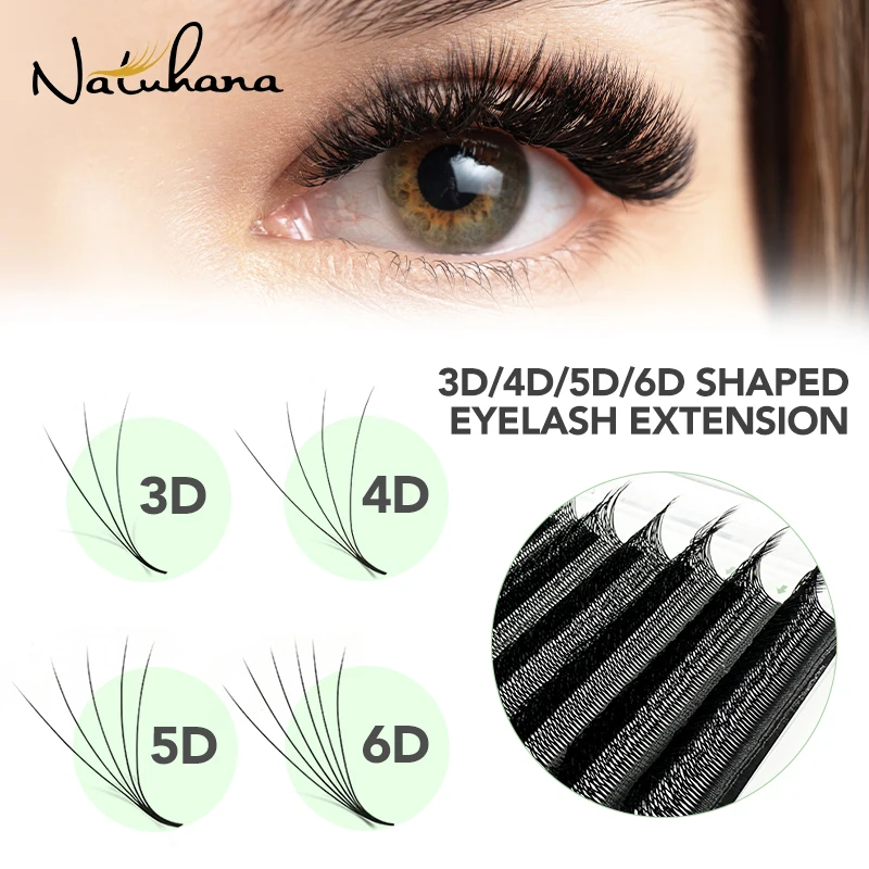 3D-4D-5D-6D-W-Shaped-Clover-Eyelash-Extensions-NATUHANA-Premade-Russian ...