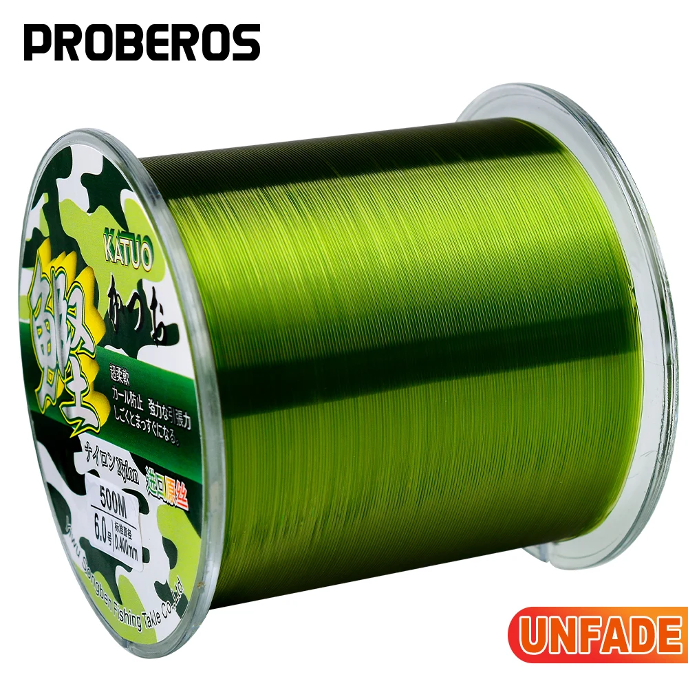 PROBEROS 500m Rock Fishing Line 3.53LB-43LB Sea Pole Nylon Special Rope ...