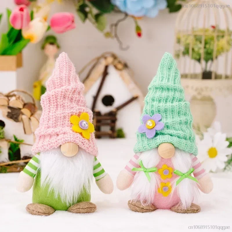 New Spring Faceless Doll Knitted Hat Rudolph Figure Summer Gnome Gnome ...