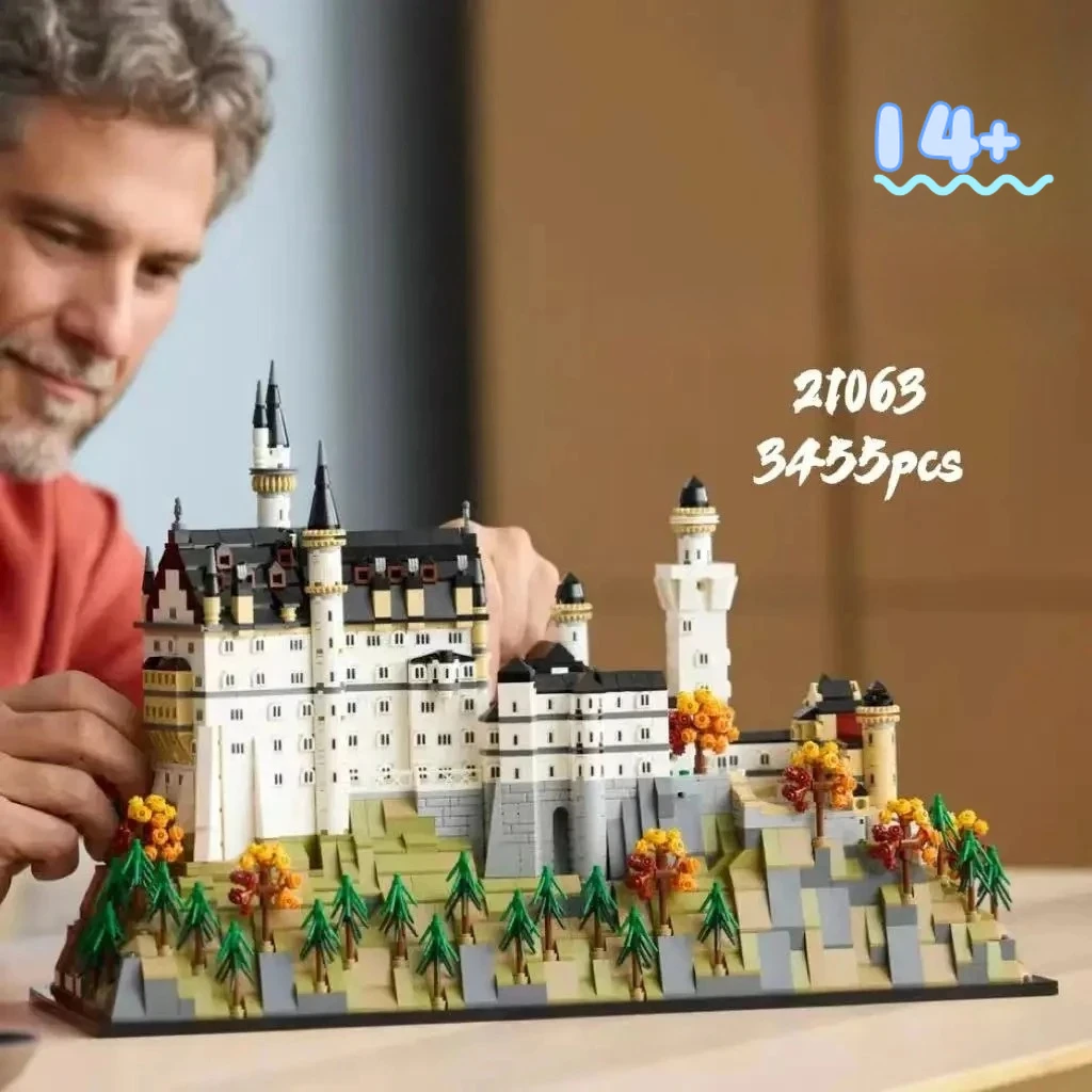 Disney In Stock 21063 Neuschwanstein Castle Building Blocks Historic ...