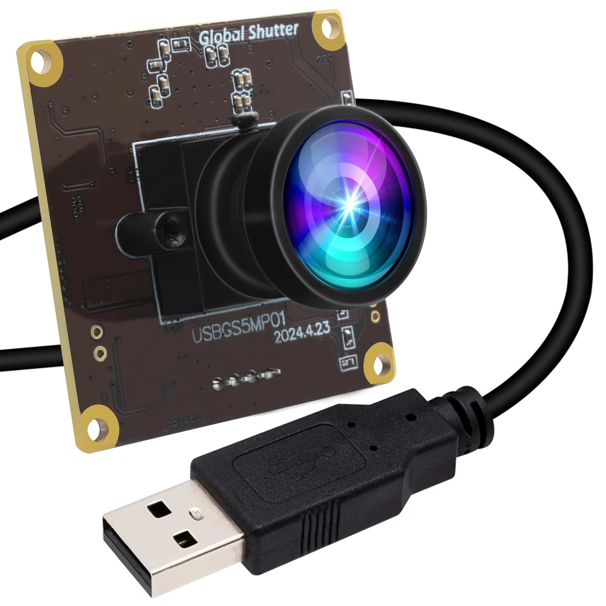 ELP-5MP-Global-Shutter-USB-Camera-Module-Wide-Angle-1944P-50fps-1440P ...