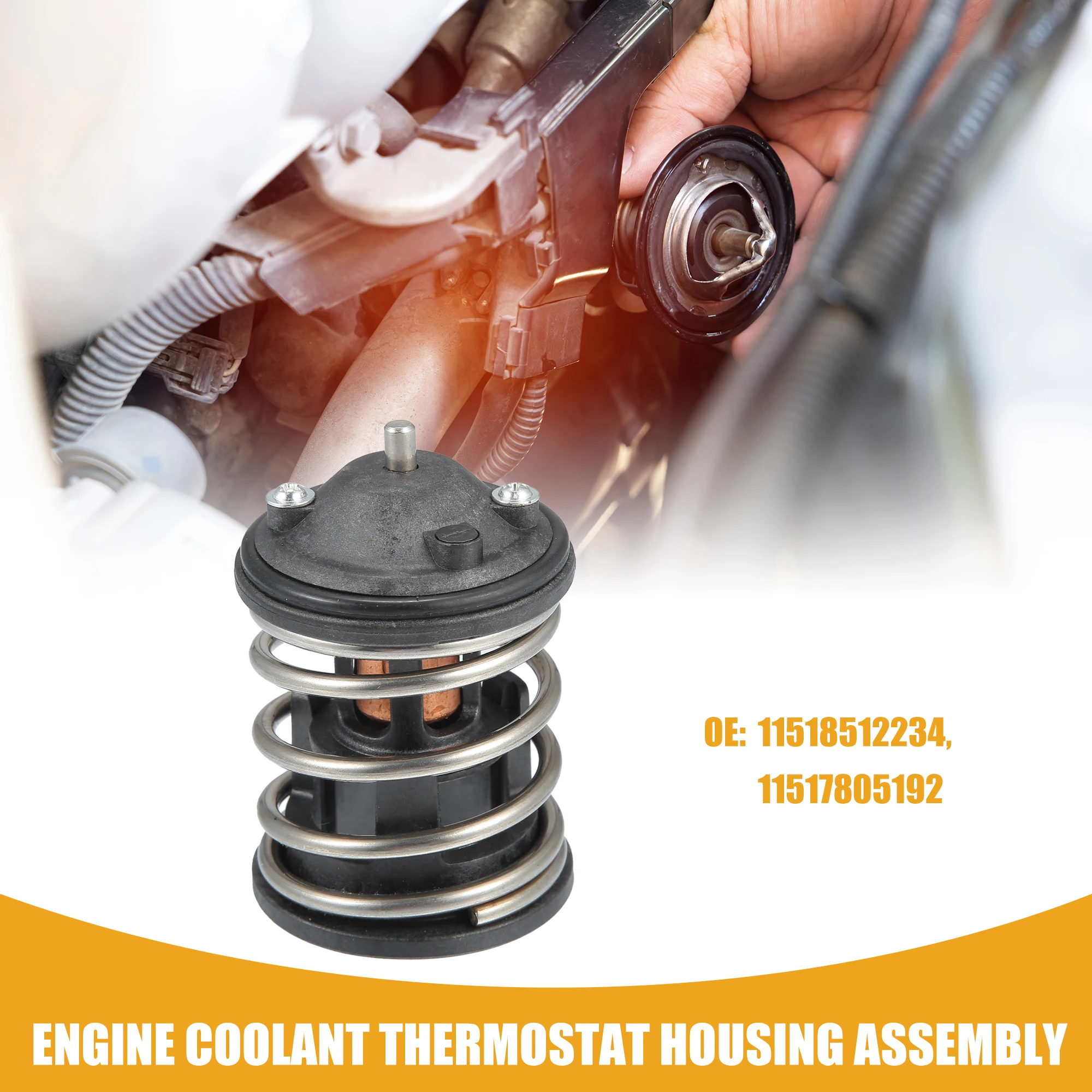 X-Autohaux-Car-Engine-Coolant-Thermostat-Housing-Assembly-11518512234 ...