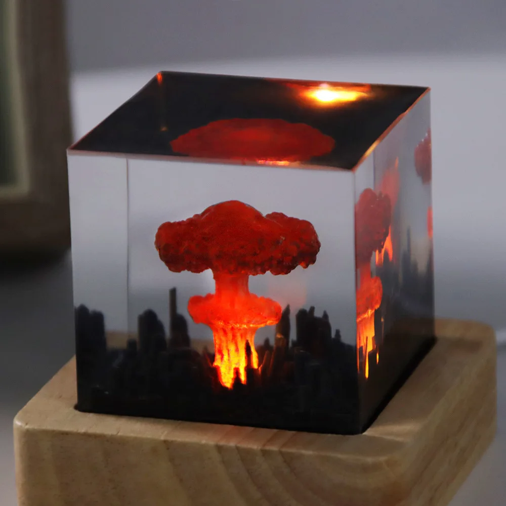 Nuclear-Explosion-Bomb-Mushroom-Cloud-Lamp-Resin-Flameless-Lamp-for ...