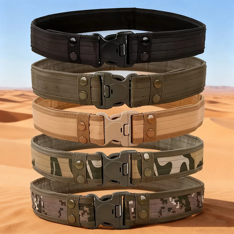 Men's Belt Outdoor Camouflage Tactical Belt Oxford Cloth Belt ...