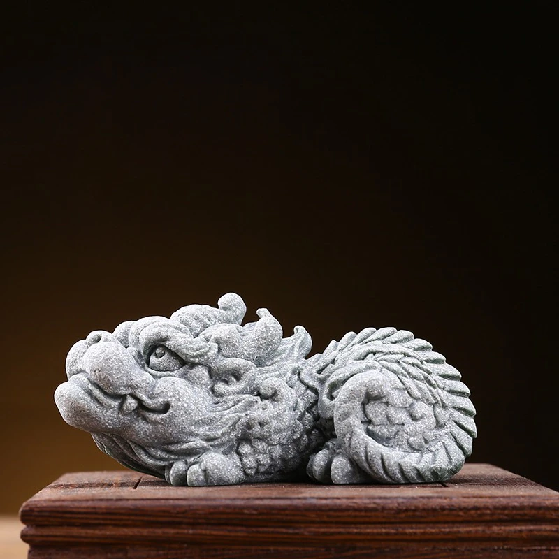 Lying Dragon Cement Ornament Mold Office Desktop Decoration Handicraft ...