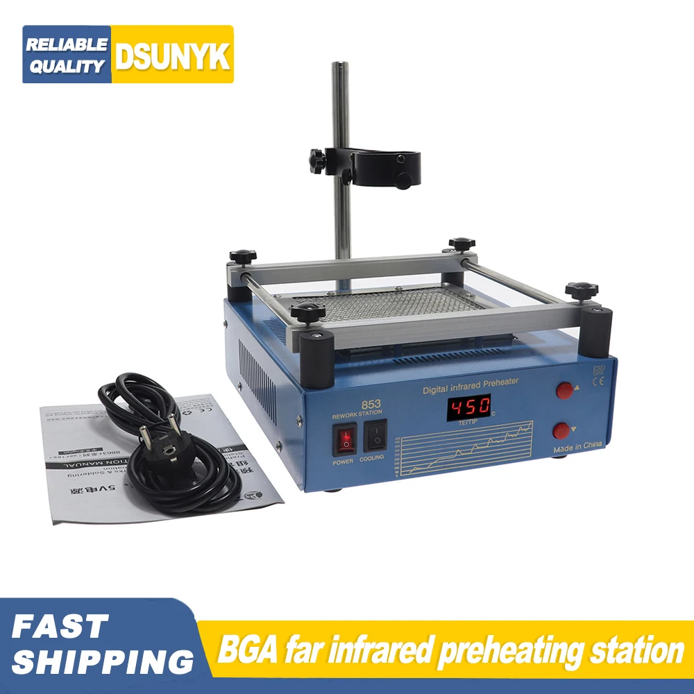 DSUNYK 853 853A IR Infrared Preheating Station PCB Preheater Soldering ...