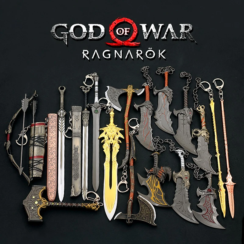 God-of-War-Key-chain-Kratos-Blades-of-Chaos-Game-Anime-Sword-TOY-Weapon ...