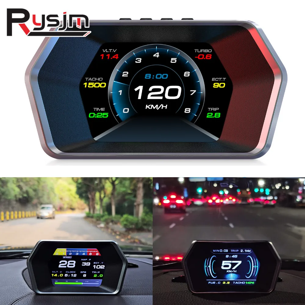 P17-OBD2-HUD-Display-Smart-Auto-Digital-GPS-Speedometer-Security-Alarm ...